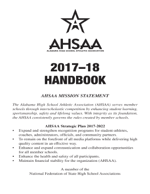 Fillable Online AHSAA MISSION STATEMENT Fax Email Print - pdfFiller