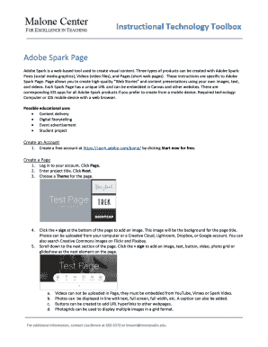 Fillable Online Adobe Spark Page Fax Email Print - pdfFiller