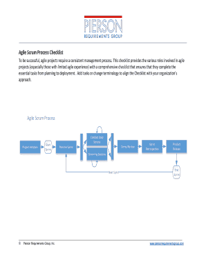 Fillable Online Agile Scrum Process Checklist Fax Email Print - pdfFiller