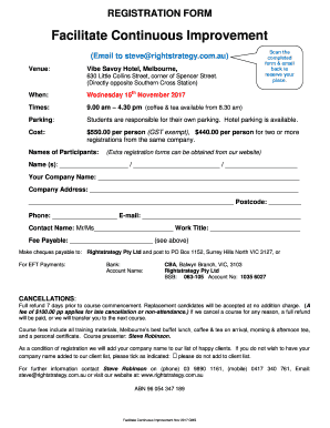 Fillable Online Facilitate Continuous Improvement Fax Email Print ...