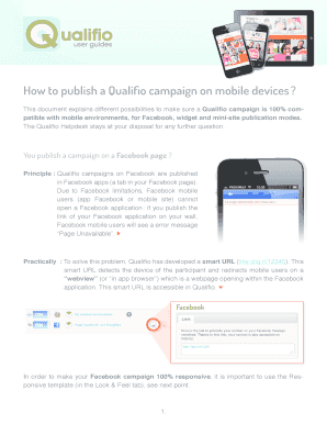 Fillable Online How to publish a Qualio campaign on mobile devices Fax Email Print - pdfFiller