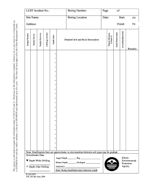 Fillable Online Boring Location Fax Email Print - pdfFiller