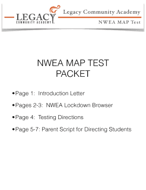 Fillable Online NWEA MAP TEST Fax Email Print - pdfFiller