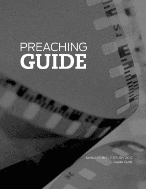 Fillable Online PREACHING GUIDE Fax Email Print - pdfFiller