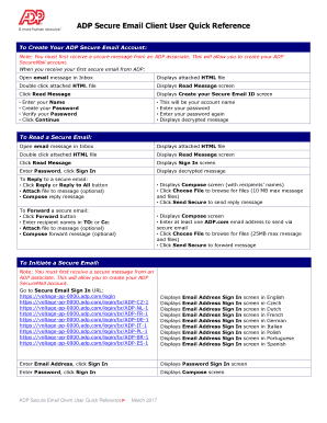 Adp Secure Email - Fill Online, Printable, Fillable, Blank | pdfFiller