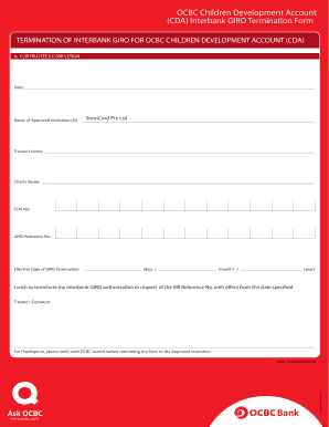 Fillable Online OCBC Children Development Account Fax Email Print ...