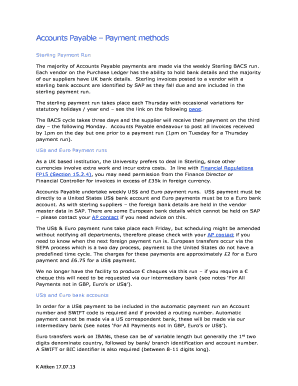 Fillable Online Accounts Payable Payment methods Fax Email Print - pdfFiller