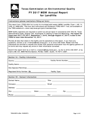 Fillable Online for Landfills Fax Email Print - pdfFiller