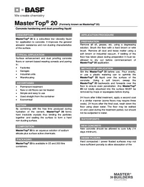 Master Top 20 - Fill Online, Printable, Fillable, Blank | pdfFiller