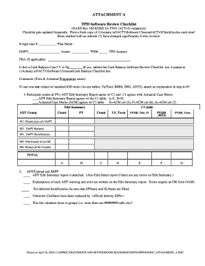 Fillable Online TPD Software Review Checklist Fax Email Print - pdfFiller