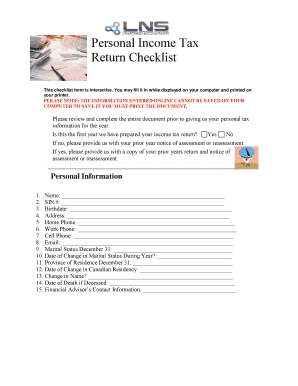 Fillable Online This checklist form is interactive Fax Email Print ...