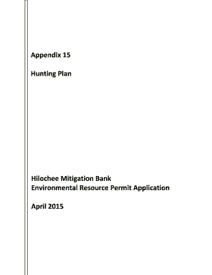 Fillable Online Hunting Plan Fax Email Print - pdfFiller