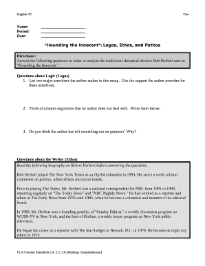 hounding the innocent Doc Template | pdfFiller