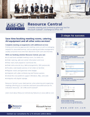 Fillable Online Resource Central - Add-On Products Fax Email Print ...