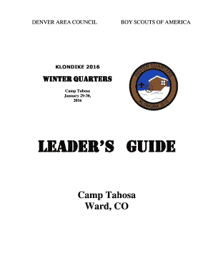Fillable Online WINTER QUARTERS Fax Email Print - pdfFiller