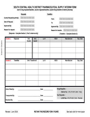 SOUTH CENTRAL HEALTH DISTRICT PHARMACEUTICAL SUPPLY INTERIM Doc ...