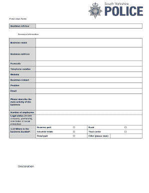 First visit Doc Template | pdfFiller