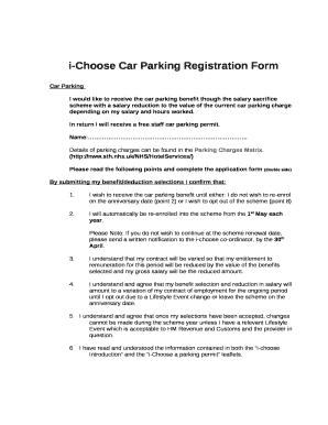 i-Choose Car Parking Registration Doc Template | pdfFiller