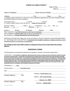 Name of Employee Social Security Number Doc Template | pdfFiller