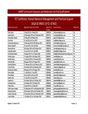 Fillable Online FET Certificate: Human Resource Management and ...