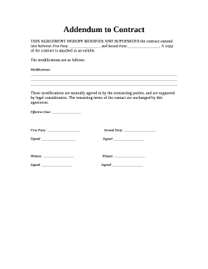 THIS AGREEMENT HEREBY MODIFIES AND SUPERSEDES the contract entered into ...