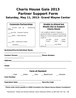 Partner Support Doc Template | pdfFiller