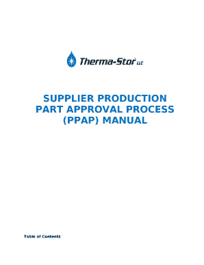 PART APPROVAL PROCESS Doc Template | pdfFiller