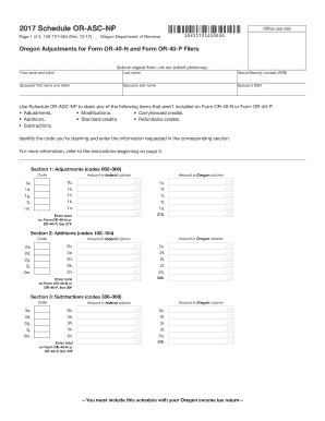 Or Asc Np - Fill Online, Printable, Fillable, Blank | pdfFiller