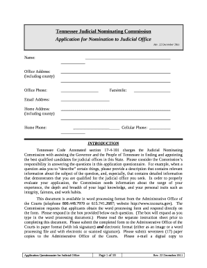 Tennessee Code Annotated section 17-4-101 charges the Judicial ...