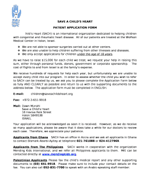 Save a Childs Heart (SACH) is an international organization dedicated ...