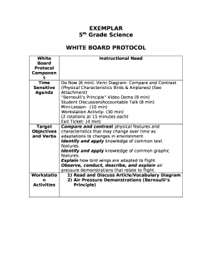 WHITE BOARD PROTOCOL Doc Template | pdfFiller