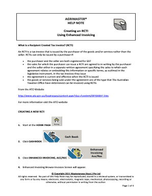 Fillable Online Creating an RCTI Fax Email Print - pdfFiller