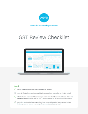 Fillable Online GST Review Checklist Fax Email Print - pdfFiller