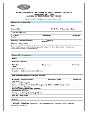 ANNUAL INATION UPDATE Doc Template | pdfFiller