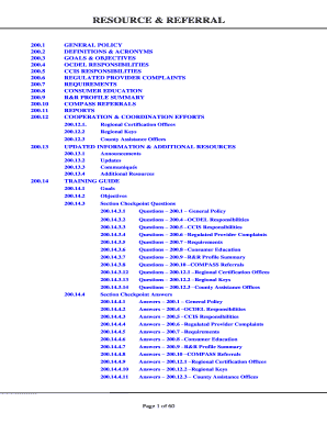 Fillable Online RESOURCE & REFERRAL Fax Email Print - pdfFiller
