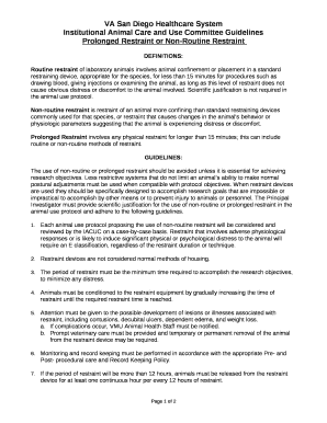 Scientific justification is not required in the animal use protocol Doc ...