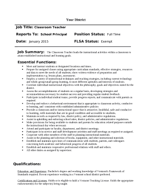 Reports To:School Principal template Doc Template | pdfFiller