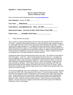 Appendix A Project Proposal - wiki dlib indiana Doc Template | pdfFiller