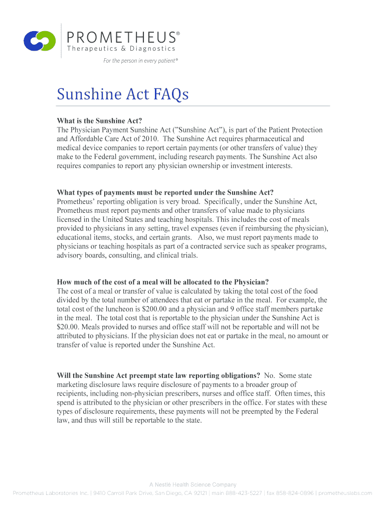 Fillable Online What is the Sunshine Act Fax Email Print - pdfFiller