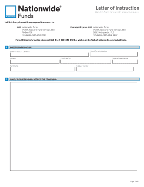 Fillable Online Letter of Instruction - For Financial Advisors Fax Email Print - pdfFiller