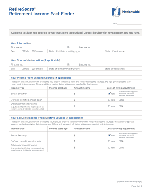 Fillable Online Retirement Income Fact Finder Fax Email Print - pdfFiller