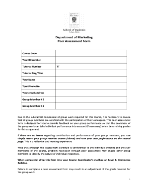 Fillable Online business otago ac Department of Marketing Peer ...