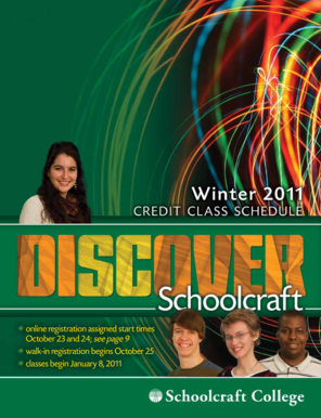 Fillable Online schoolcraft Online registration assigned start times ...