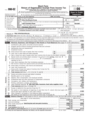 Fillable Online 2006 Form 990-EZ - Ohio City Bicycle Co-op Fax Email ...