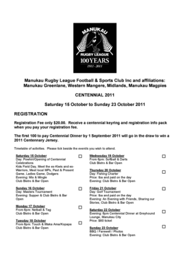 Fillable Online Centennial Registration Form - AllTeams Fax Email Print ...