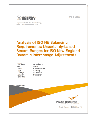 Fillable Online pnnl Analysis of ISO NE Balancing Requirements ...