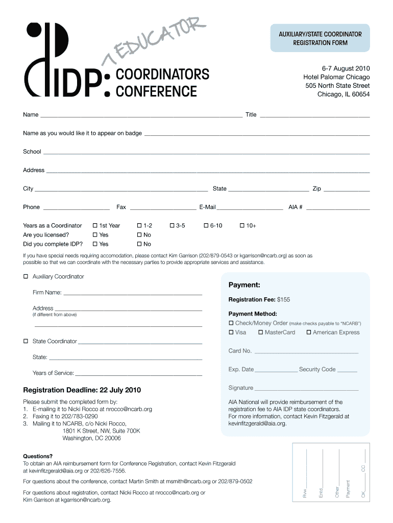 Fillable Online ncarb EDUCATOR - NCARB Fax Email Print - pdfFiller