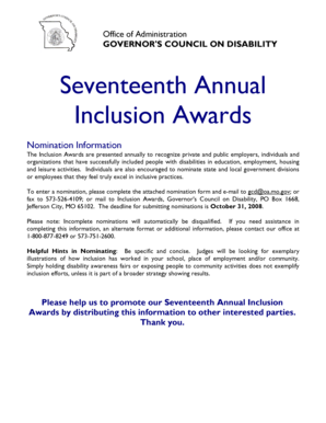 Fillable Online macdds 2008 Inclusion Awards Info - macdds Fax Email ...