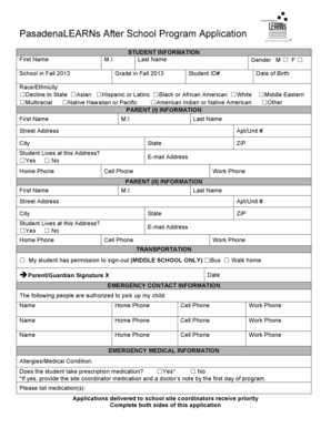 Fillable Online afterschool-programs pusd schoolfusion PasadenaLEARNs ...