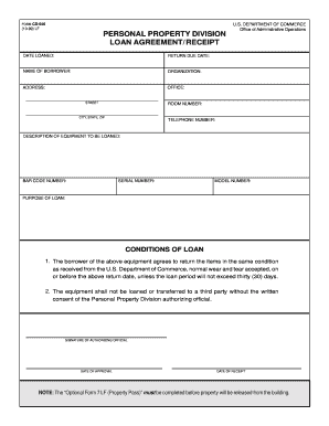 Fillable Online osec doc FORM Office of Administrative Operations PERSONAL PROPERTY ... Fax ...